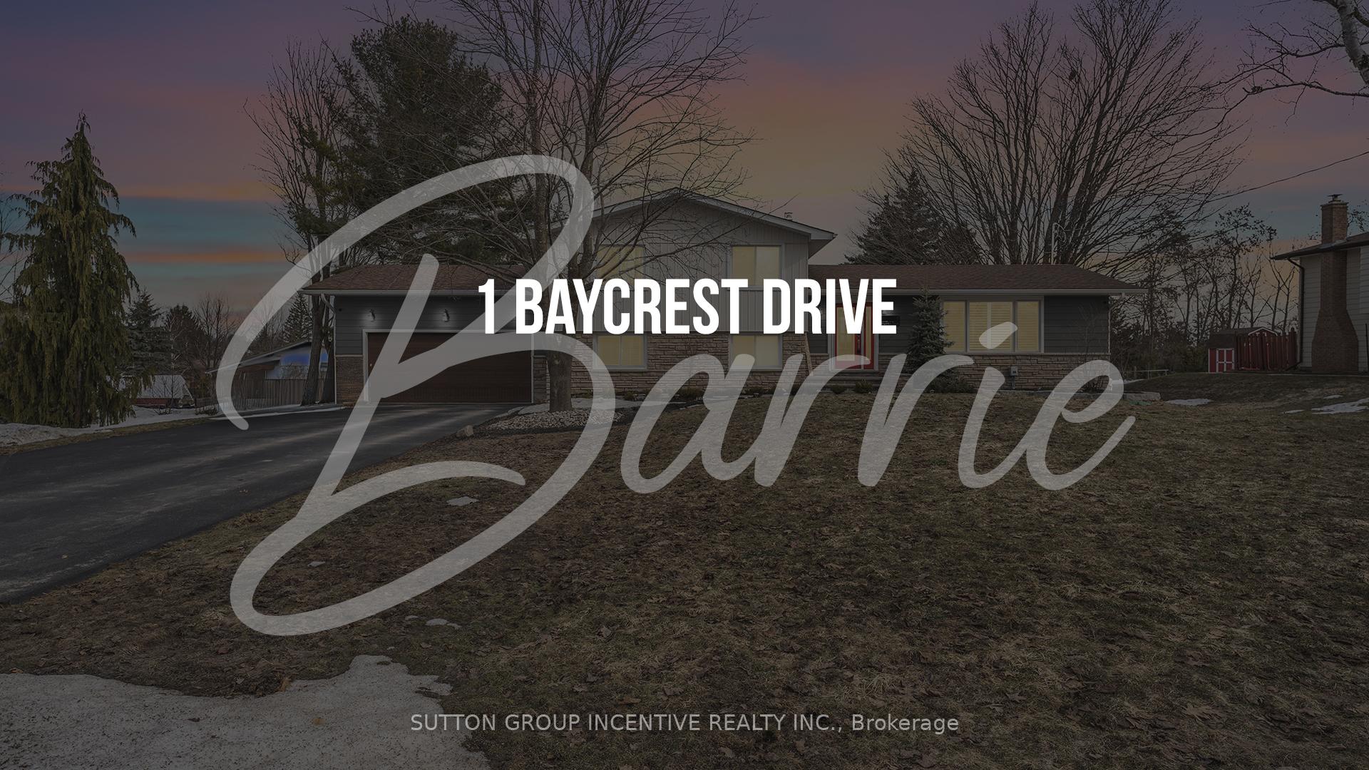 1 Baycrest Drive, Barrie, ON L4M 7C7