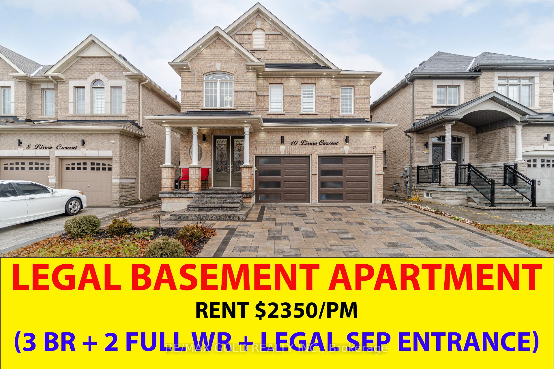 10 Lisson Crescent, Brampton, ON L6X 5H8