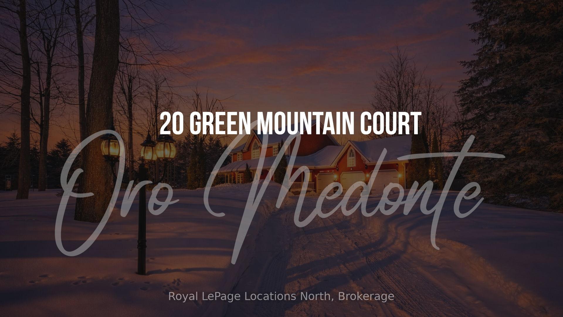 20 Green Mountain Court, Oro-Medonte, ON L0L 2L0