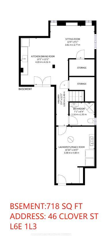 BSMT - 46 Clover Street, Markham, ON L6E 1L3